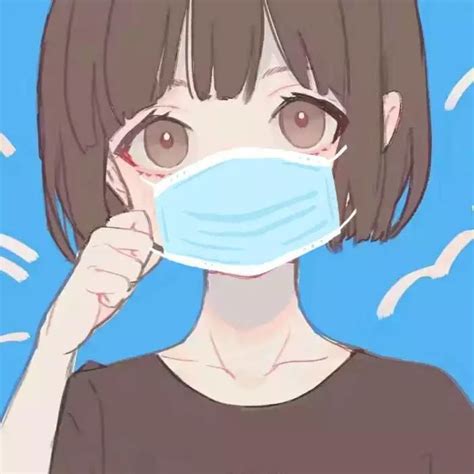 女生头像口罩漫画口罩女生头像漫画 伤感说说吧