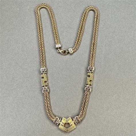 Lot 003 14k Yg Double Chain Necklace 16″l 154 Dwt 24 Gm