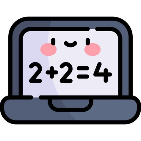 Math Kawaii Lineal Color Icon