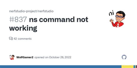 Ns Command Not Working Issue Nerfstudio Project Nerfstudio
