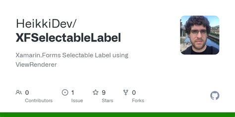 Github Heikkidev Xfselectablelabel Xamarin Forms Selectable Label Using Viewrenderer