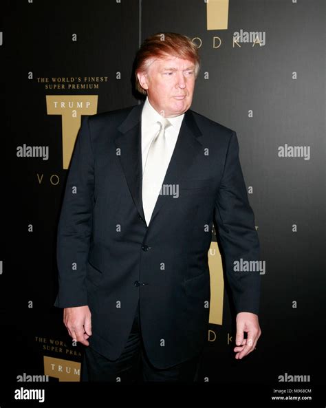 Donald Trump Arrives At The Trump Vodka Party At Les Deux Night Club In