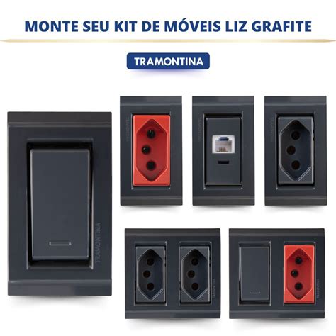 Conjunto Tomada E Interruptores 10a 20a Para Embutir Em Moveis