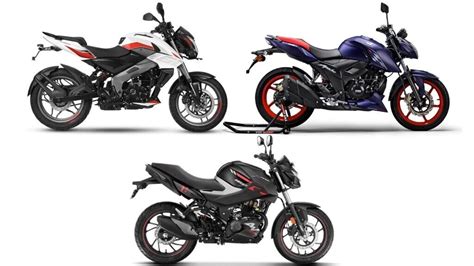 Bajaj Pulsar Ns160 Vs Tvs Apache Rtr 160 4v Vs Hero Xtreme 160r 4v
