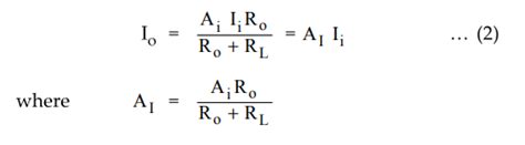 Input And Output Resistance Feedback Amplifiers