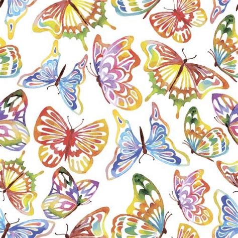 Vector Butterflies Seamless Pattern Design Vectors Images Graphic Art