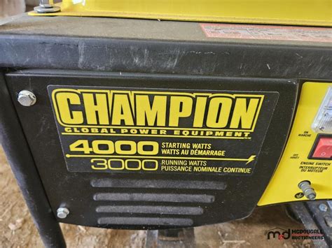 Champion 4000 Generator