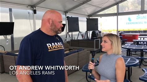 Brooke Kromers Interview With La Rams Ot Andrew Whitworth Youtube