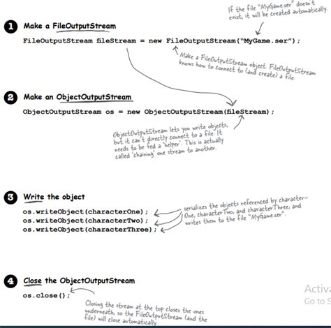 Saving Objectshead First Java Chapter 14 By Sanduns Sameera De