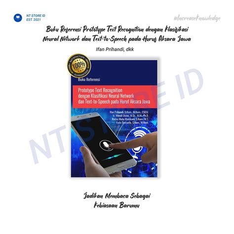 Jual Buku Referensi Prototype Text Recognition Dengan Klasifikasi Neural Network Dan Text To