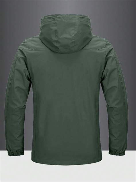 Mens Single Piece Outdoor Windbreaker Jacket Shein Usa