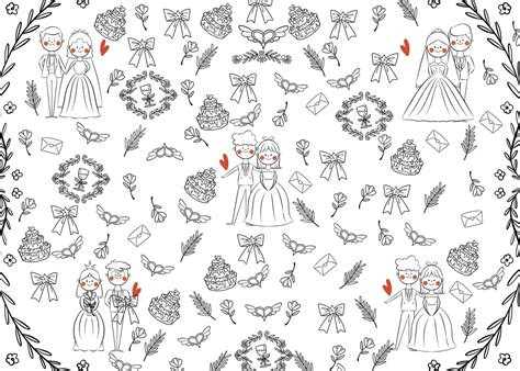 발렌타인 데이 손으로 그린 사랑 선 초안 배경 연인 발렌타인 데이 웨딩 배경 일러스트 및 사진 무료 다운로드 Pngtree