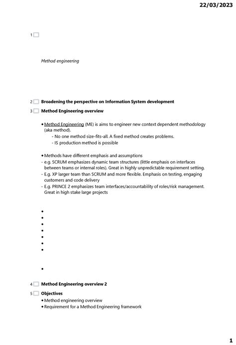 Week 2 Isdm Notes Aaaaa Method Engineering Broadening The Perspective On Information System