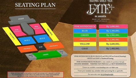 Seat Plan Dan Harga Tiket Konser Enhypen Ice Bsd 2024 Mulai Rp 14 Jutaan Halaman All