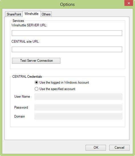 Wisnhuttle Designer Web Help How To Configure Winshuttle Designer For