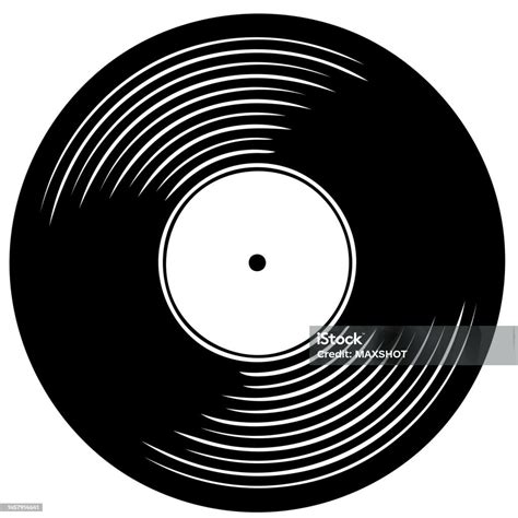 Lp Vinyl Record Album Drawing Illustration For Print Stock Illustration