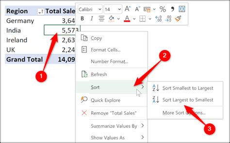 How To Sort Values In Pivot Table Filter