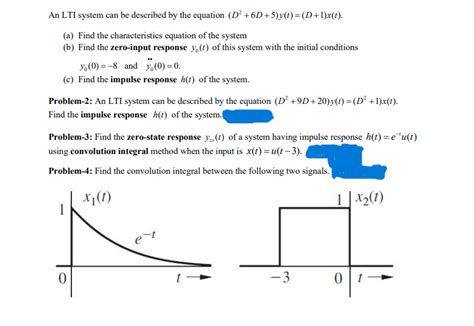 Solved An LTI System Can Be Described By The Equation Chegg