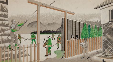 Lot Jack Ackroyd Canadian 1925 1992 Ninja Ink And Watercolour