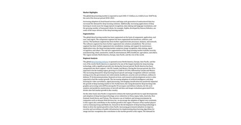 Deep Learning Industry