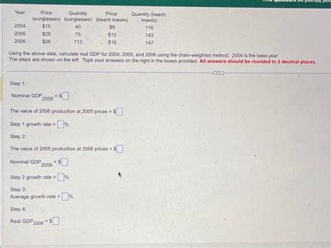 solved using the above data calculate real gdp for
