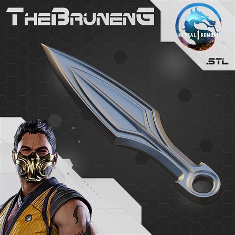 Mortal Kombat 1 MK12 Scorpion Kunai Spear Weapon 3D Print File Etsy