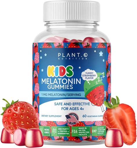 Planto Nutrition Gomas De Melatonina Para Crianças Acelere O Sono