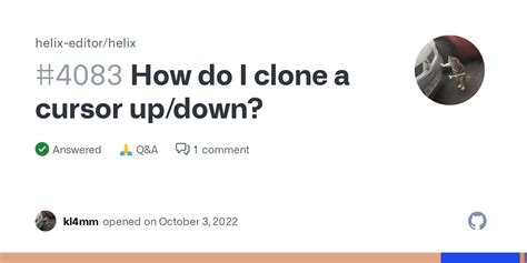 How Do I Clone A Cursor Updown · Helix Editor Helix · Discussion