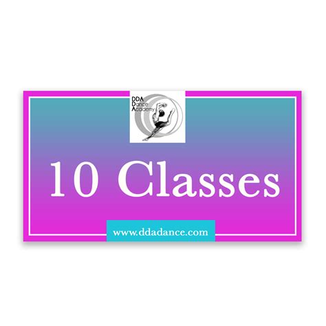 10 Class Card Dda Dance Academy