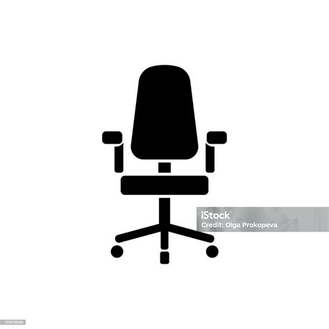 向量辦公椅平面圖標隔離傢俱側視圖插圖設計風格扶手椅黑色老闆業務舒適 向量向量圖形及更多傢俱圖片 傢俱 商務 器材 Istock