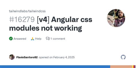 V4 Angular Css Modules Not Working · Tailwindlabs Tailwindcss · Discussion 16279 · Github