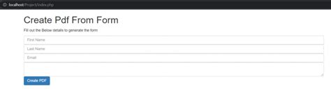 How To Generate Pdf Using Html Form In Php Using Mpdf