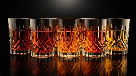Premium Ai Image Flavorful Array Lineup Of Different Shots In Vibrant