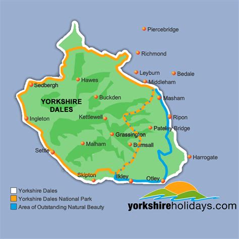 Map Of Dales In Yorkshire