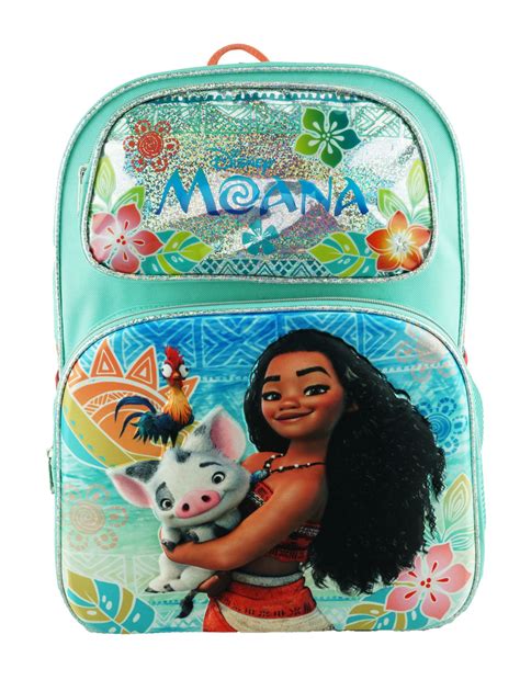 Disney Moana Backpack 16 With 3d Eva Molded Front Pocket