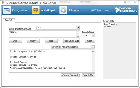Idn Works In Visa Test Panel But Vi Does Not Ni Community