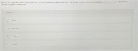 Companys Revenue Activity Variance Is Multiple