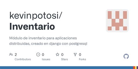 GitHub kevinpotosi Inventario Módulo de inventario para aplicaciones
