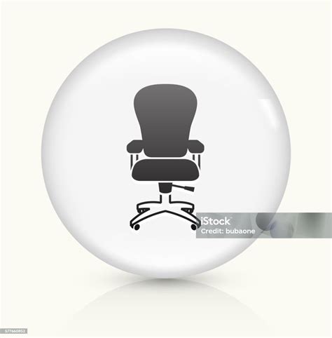 사무 의자 백색의 라운드 벡터 아이콘 가구에 대한 스톡 벡터 아트 및 기타 이미지 가구 곡선 구도 Istock