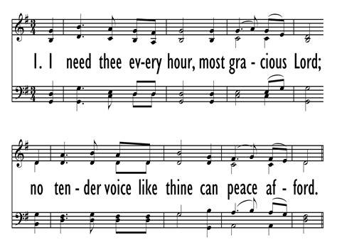 I Need Thee Every Hour Hymnary Org