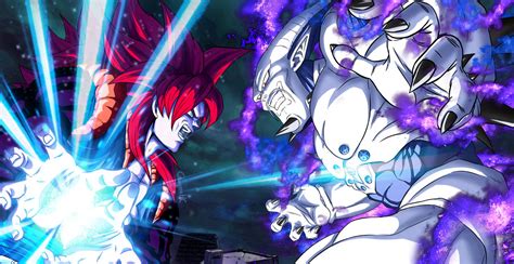 Dbgt Super Saiyan 4 Gogeta Vs Omega Shenron By Goketerhc On Deviantart