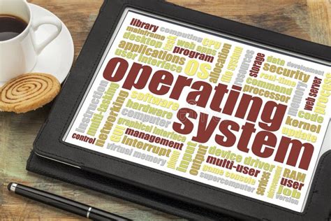 Operating System Word Cloud Stock Image Image Of User Multi 43711073