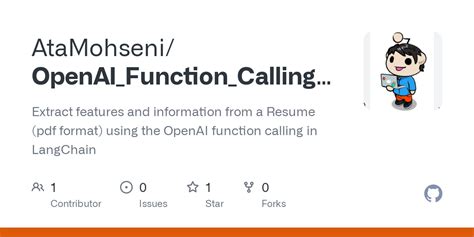 GitHub AtaMohseni OpenAI Function Calling For Resume Information Extraction Extract Features