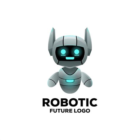 Premium Vector Robot Gradient Logo Design