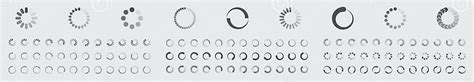 Circulaire Bufferpictogrammen Vector Illustratie Illustration Of