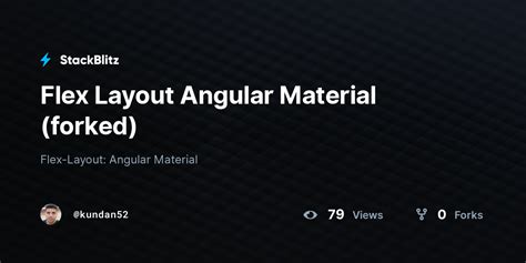 Flex Layout Angular Material Forked StackBlitz
