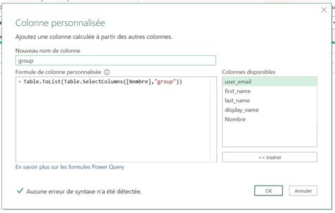 Découvrir La Fonction Tabletolist Dans Power Query