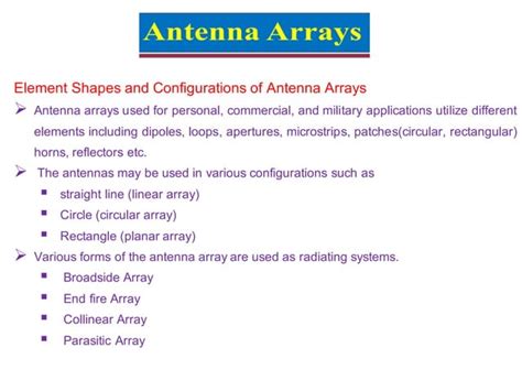 Antenna Array Basics And Analysis NPTEL Ppt PDF