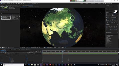 Adobe After Effects CC 2018 Earth Animation Tutorial YouTube