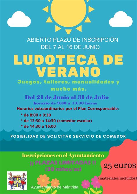 LUDOTECA DE VERANO Ayuntamiento de Méntrida